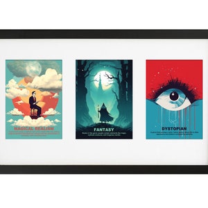 Book Genre Posters Set of 20 DIGITAL Downloads, Classroom Decor ...