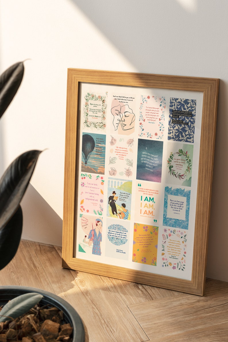 Female Authors Poster Feminist Print Literary Quotes - Etsy