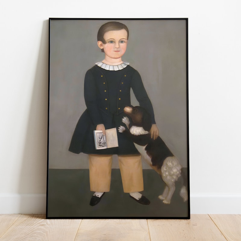 Boy Dog Bathroom Art - Etsy