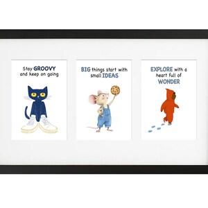 Picture Book Character Posters, Book Quotes Set of 20 DIGITAL Downloads ...