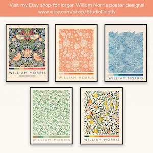 William Morris Postcards, William Morris Print Set, Floral Postcard Set ...