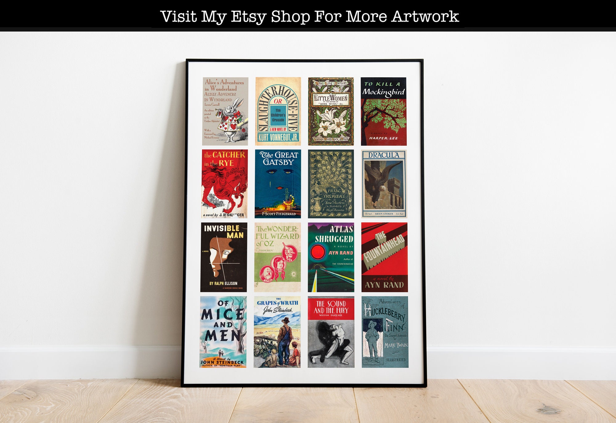 Book Cover Prints Literary Postcards Set Book Cover - Etsy