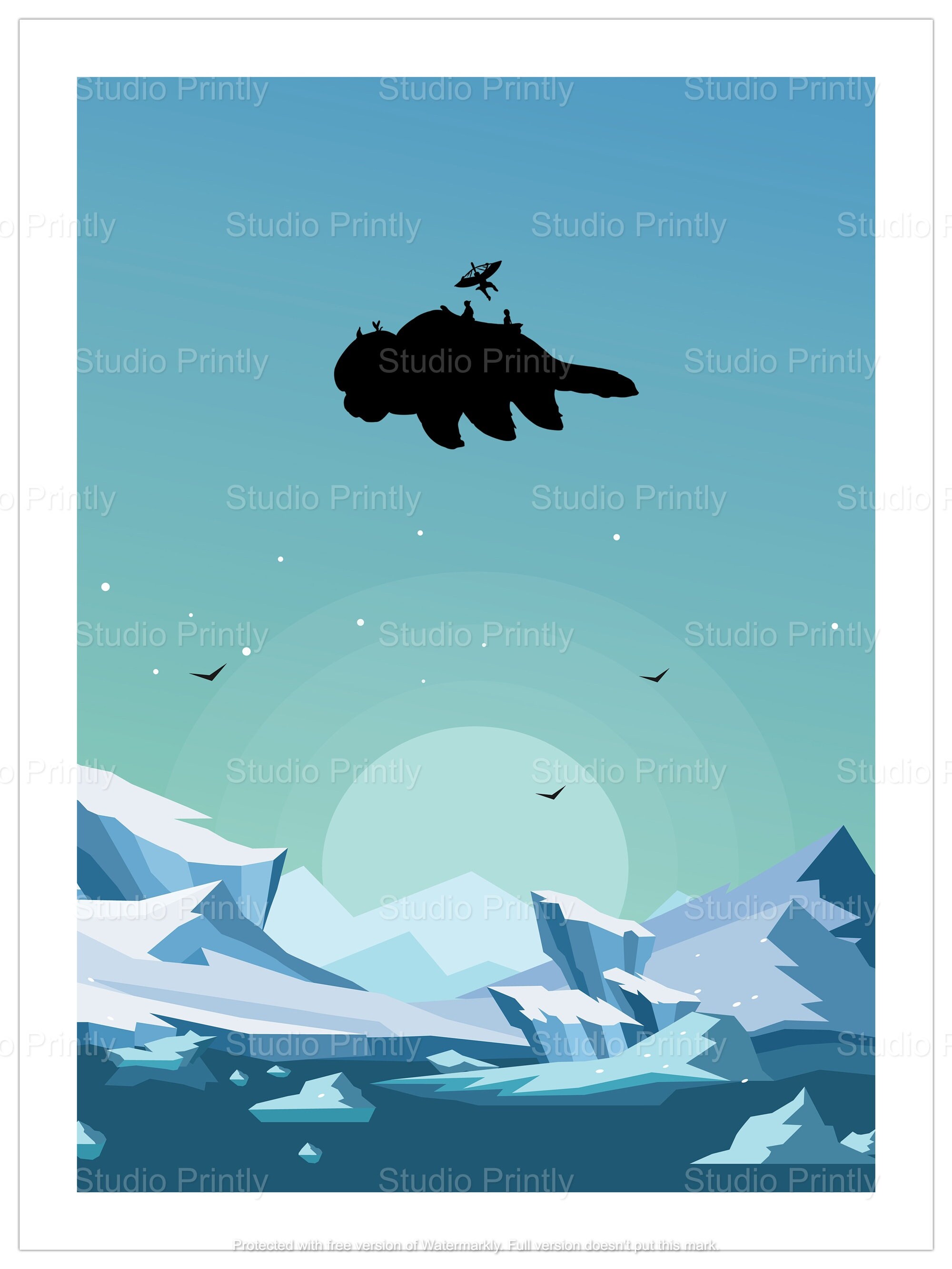 Avatar Poster, Avatar the Last Airbender Print, Minimalist Poster ATLA ...