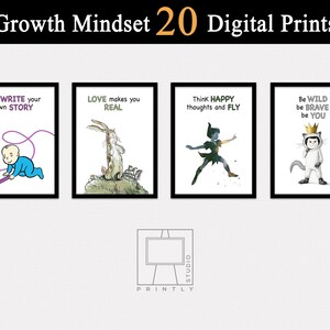 Picture Book Character Posters, Book Quotes Set of 20 DIGITAL Downloads ...