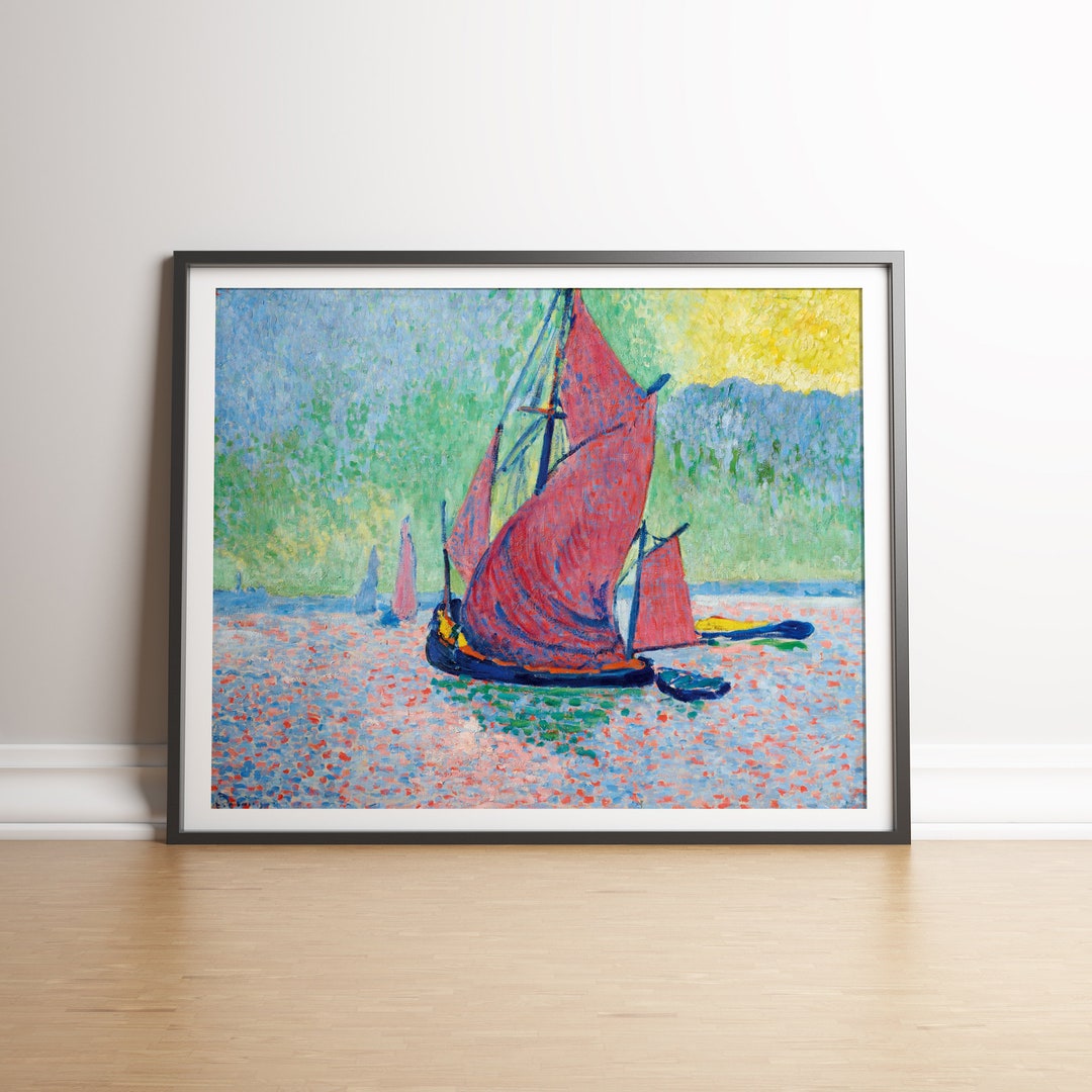 Andre Derain Print, Red Sails, Fauvism Print, Fauvism Landscape Poster ... Andre Derain Print, Red Sails, Fauvism Print, Fauvism Landscape Poster ...