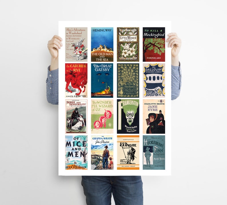 Book Poster Book Cover Poster Literature Poster Book Cover - Etsy