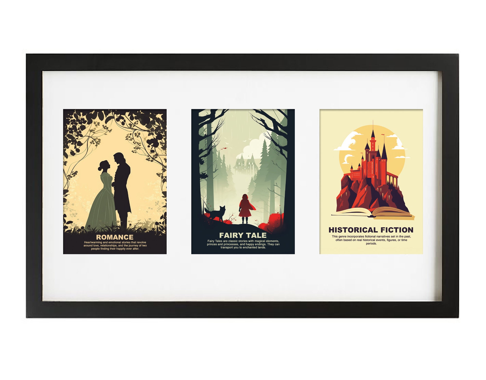 Book Genre Posters Set of 10, Classroom Decor, Library Decor, Book ...