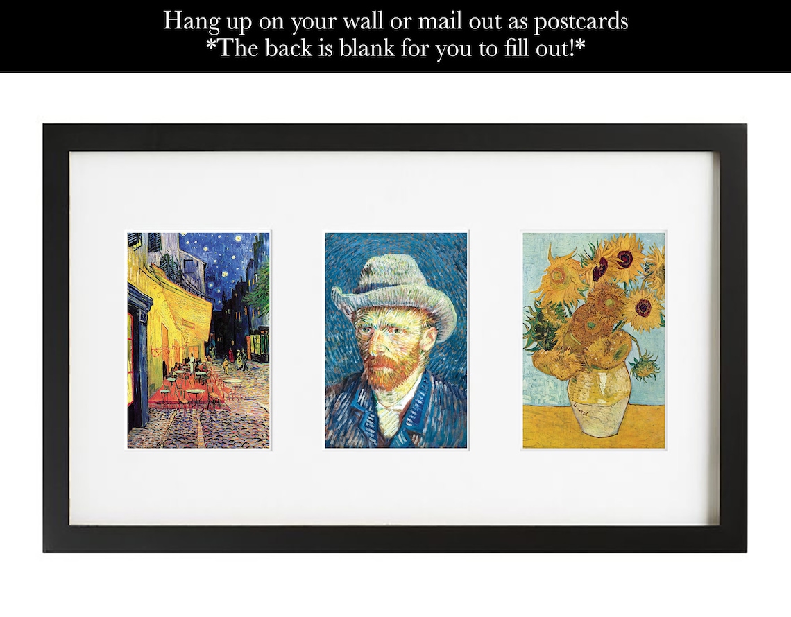 Van Gogh Postcards, Van Gogh Gift, Vincent Van Gogh Postcard Set ...