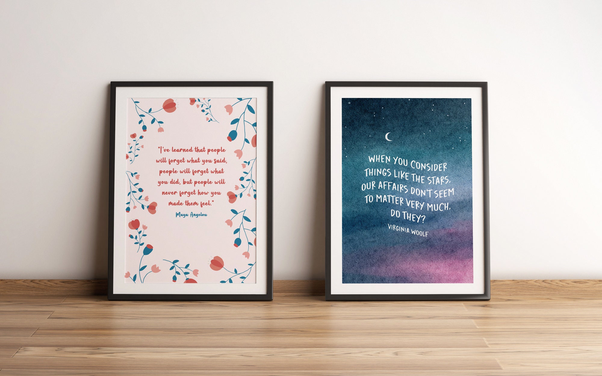 Literary Posters Set of 10 Digital Downloads Book Quotes Wall - Etsy