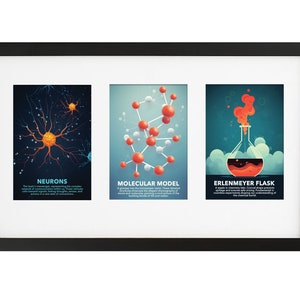Science Classroom Posters Set of 10 DIGITAL Prints, School Decor ...