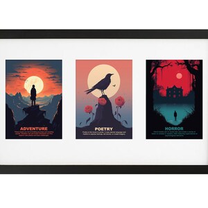 Book Genre Posters Set of 20 DIGITAL Downloads, Classroom Decor ...