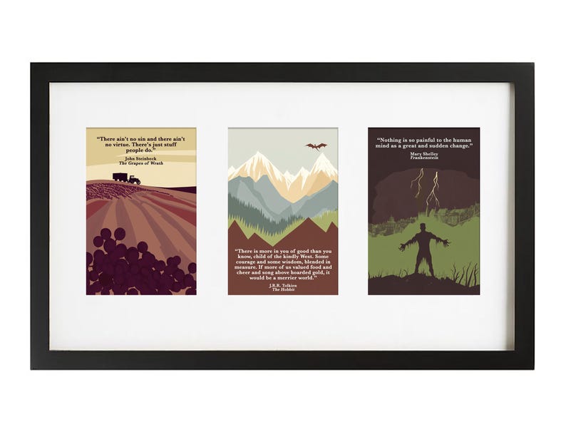 Classic Book Quotes, Book Posters Set of 16 DIGITAL Downloads, English ...