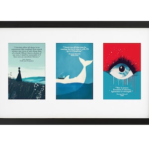 Classic Book Quotes, Book Posters Set of 16 DIGITAL Downloads, English ...