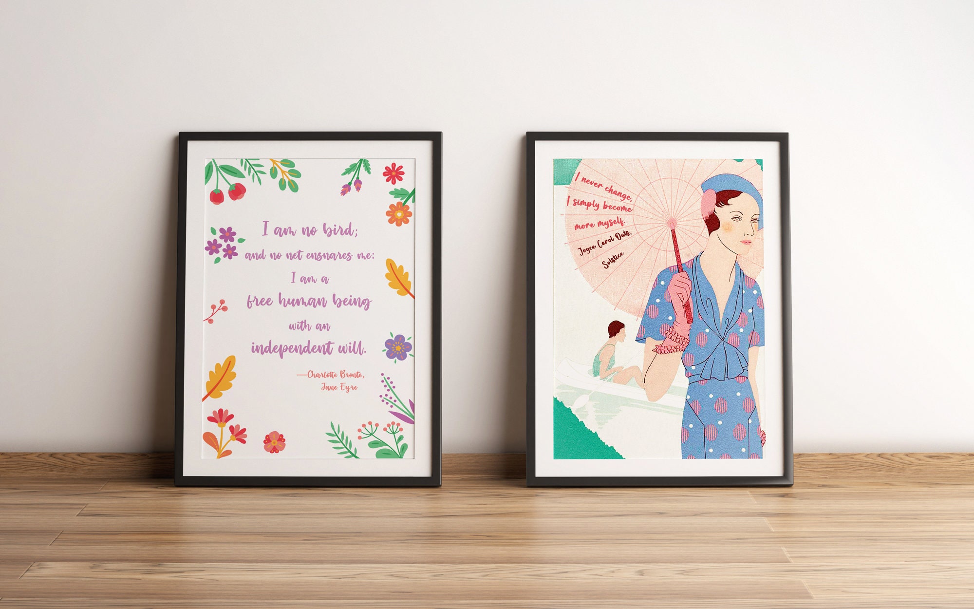 Literary Posters Set of 10 Digital Downloads Book Quotes Wall - Etsy