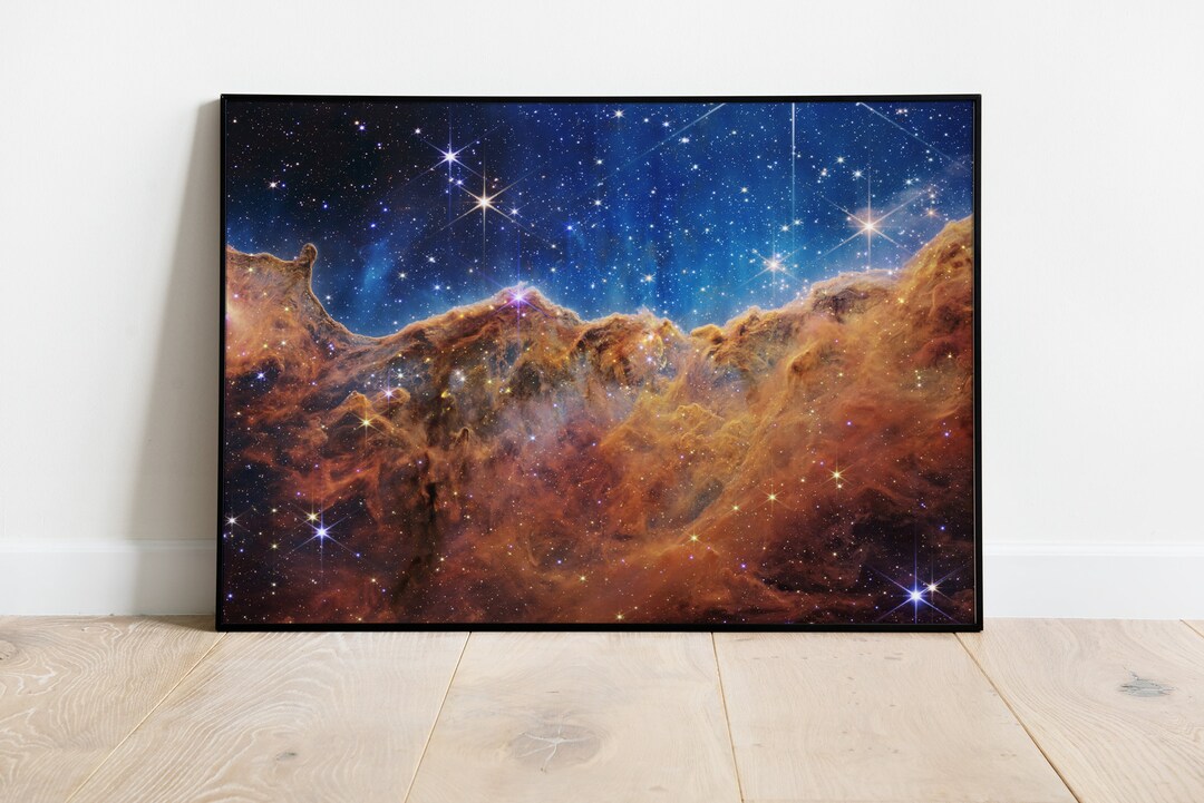 James Webb Telescope First Image, Cosmic Cliffs, James Webb Print, NASA ...