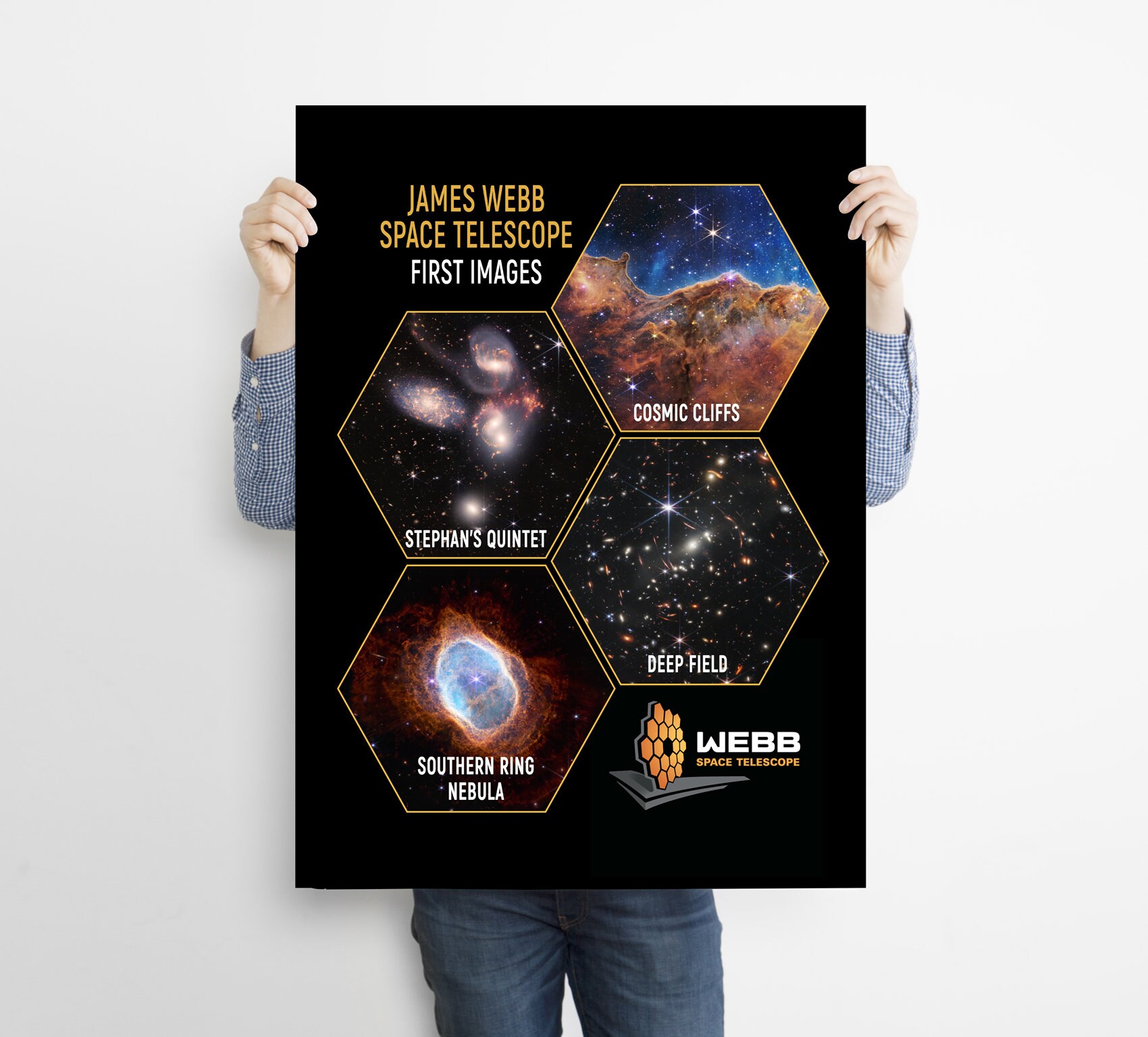 James Webb Print, James Webb Telescope First Images, JWST Print, Cosmic ...