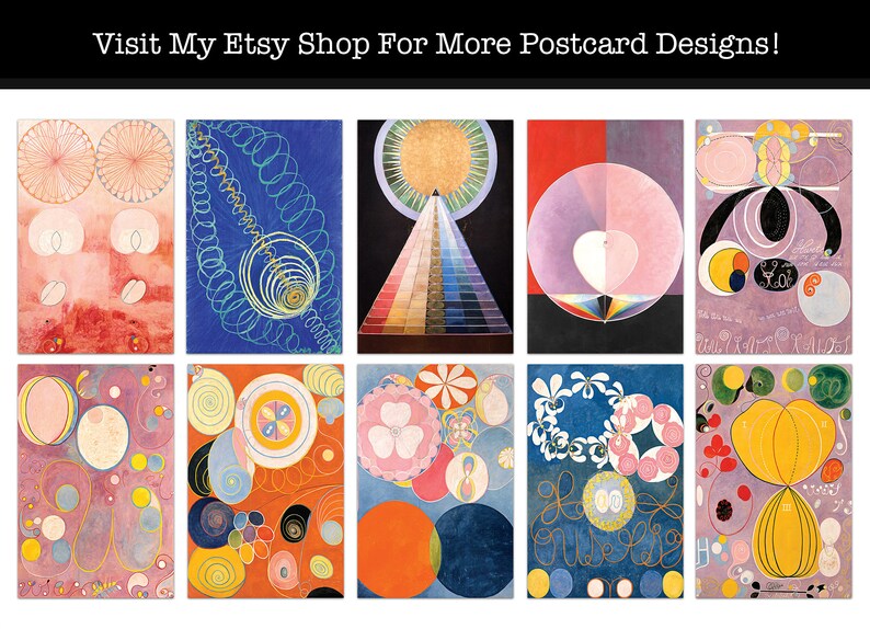 Wassily Kandinsky Postcards Kandinsky Print Set Abstract Art Etsy