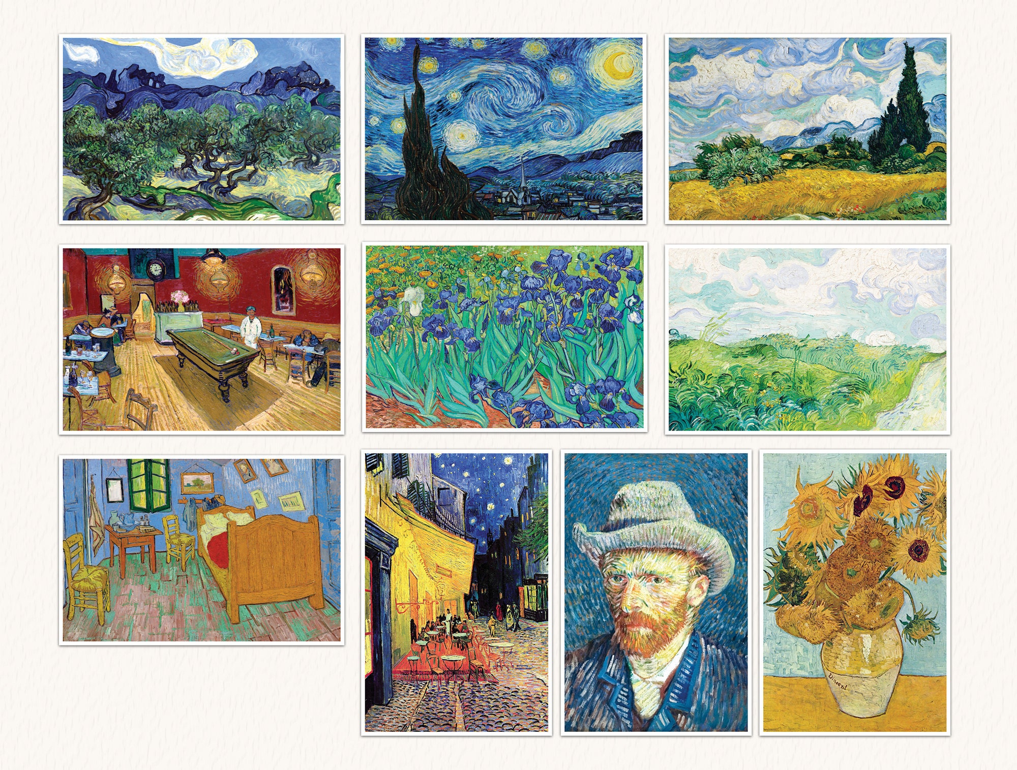 Van Gogh Postcards Van Gogh Gift Vincent Van Gogh Postcard | Etsy