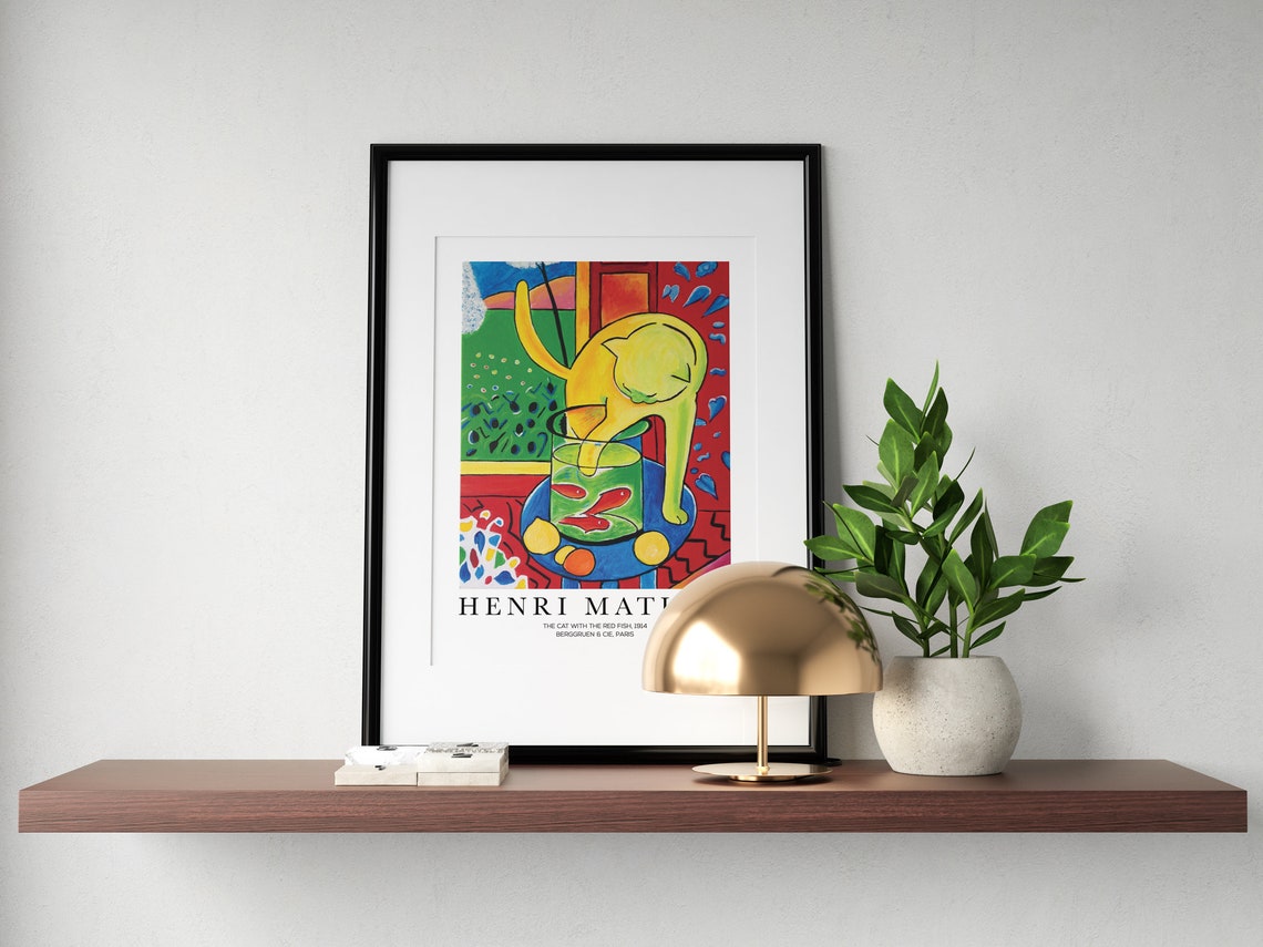 Henri Matisse Goldfish Art Matisse Cat Poster Henri Matisse - Etsy