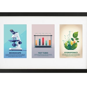 Science Classroom Posters Set of 10 DIGITAL Prints, School Decor ...