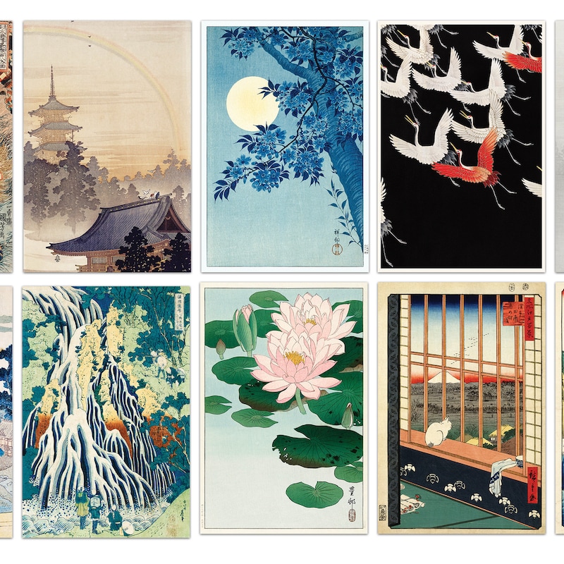 Japanese Postcards - Etsy