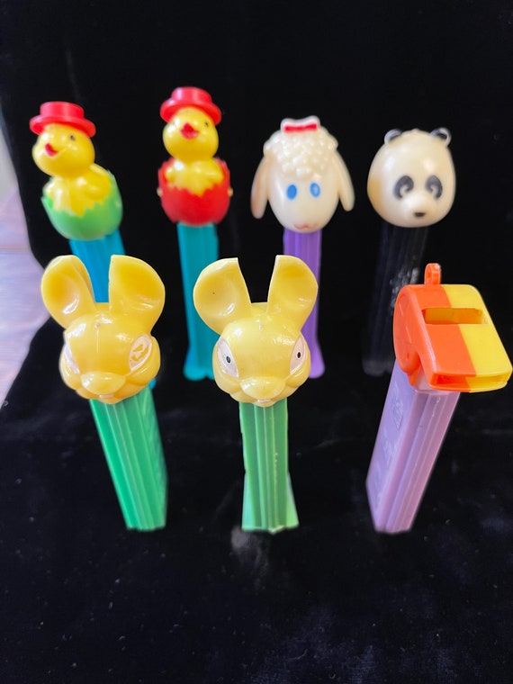 Lot 4. 7 Vintage PEZ Candy Dispensers 1970s Made in - Etsy Australia