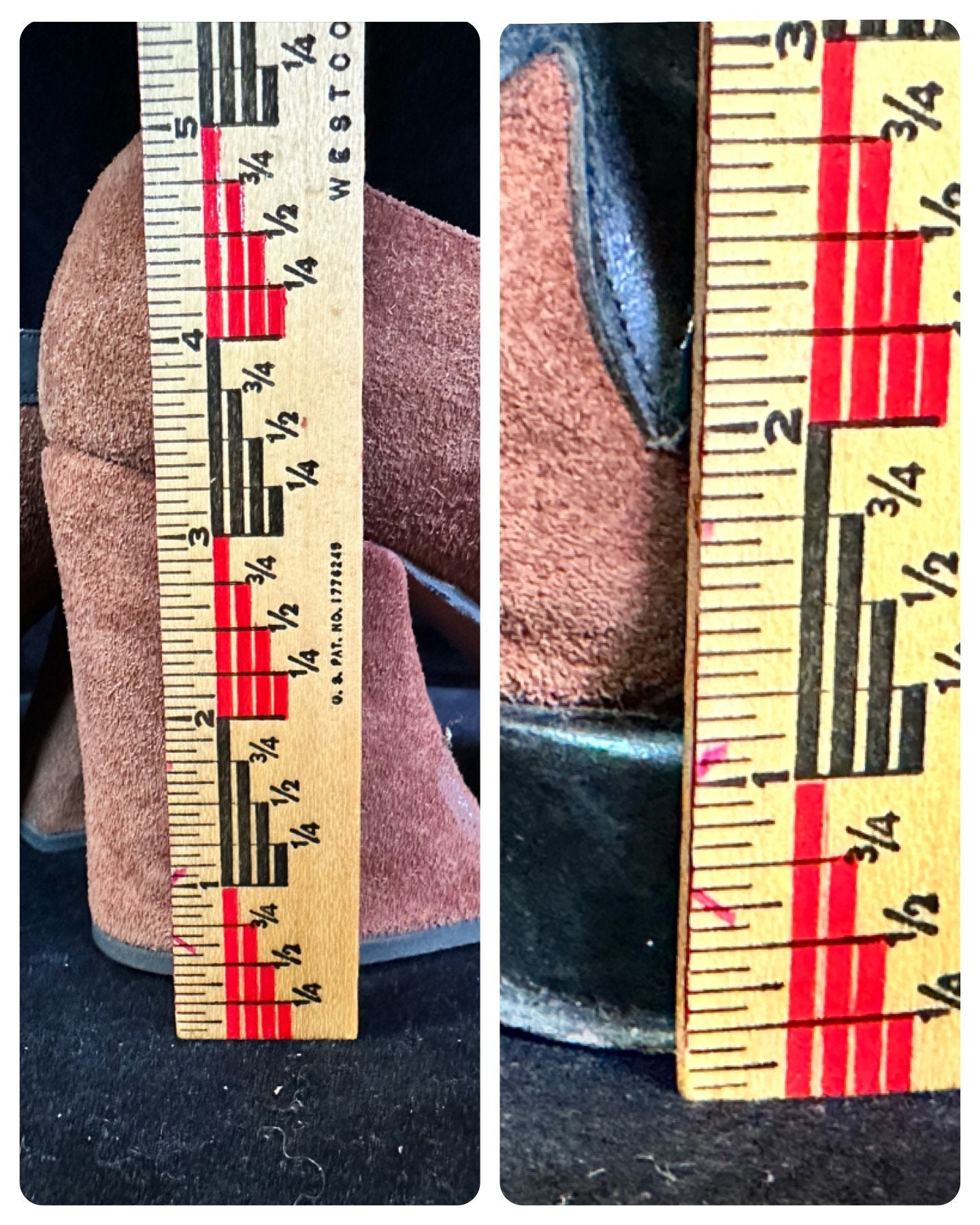 Vintage Qualicraft Platform Suede Shoes, Womens Size 4.5 B, Made in ...