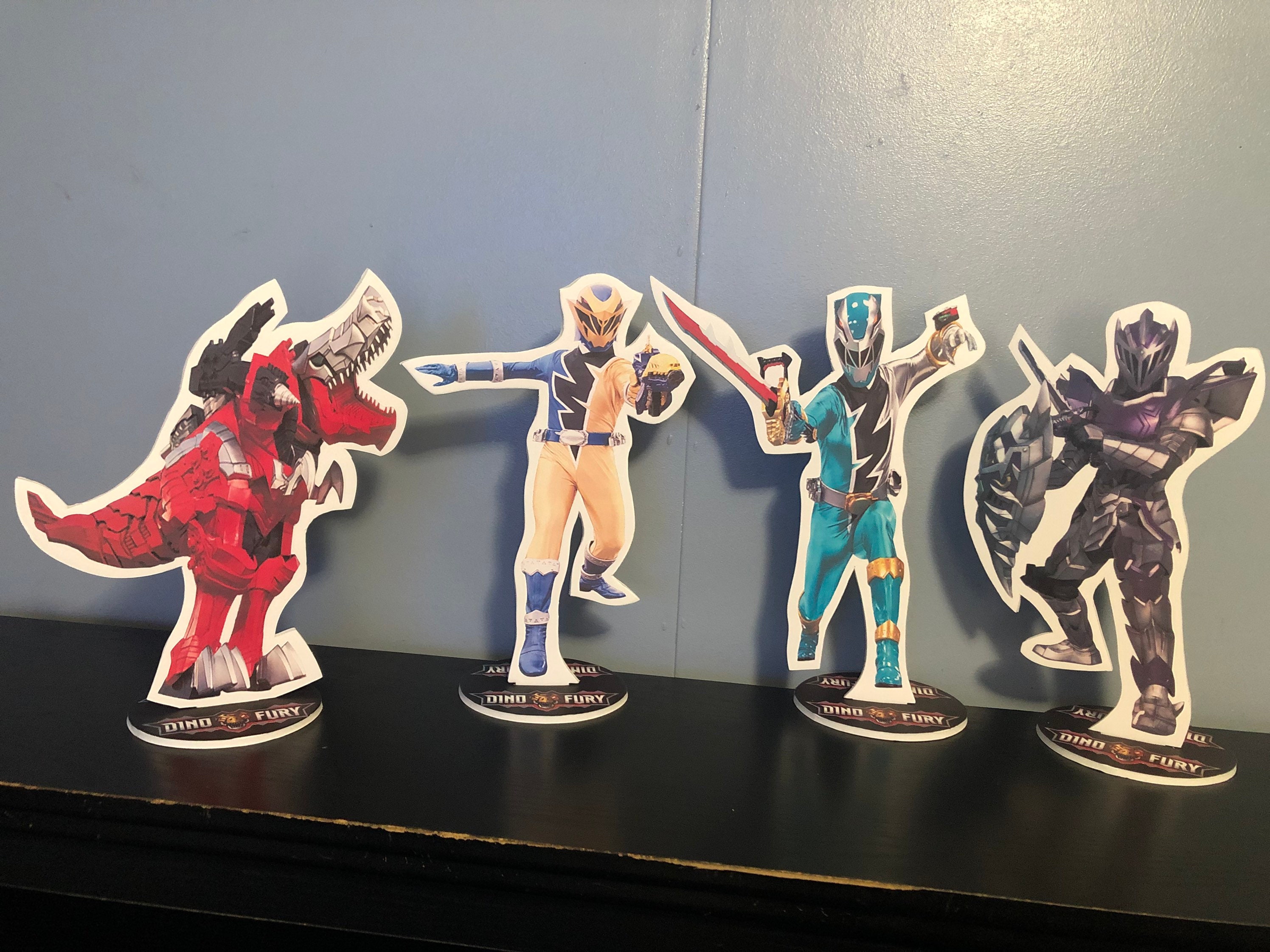 Power Rangers Dino Fury Centerpiece Set - Etsy UK