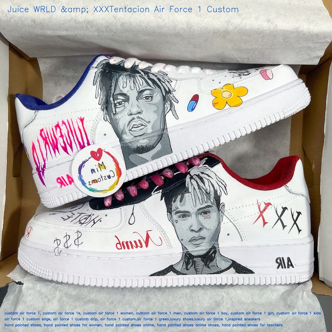 Juice Wrld Amp Xxxtentacion Air Force 1 Custom BEST SELLING, Limited ...
