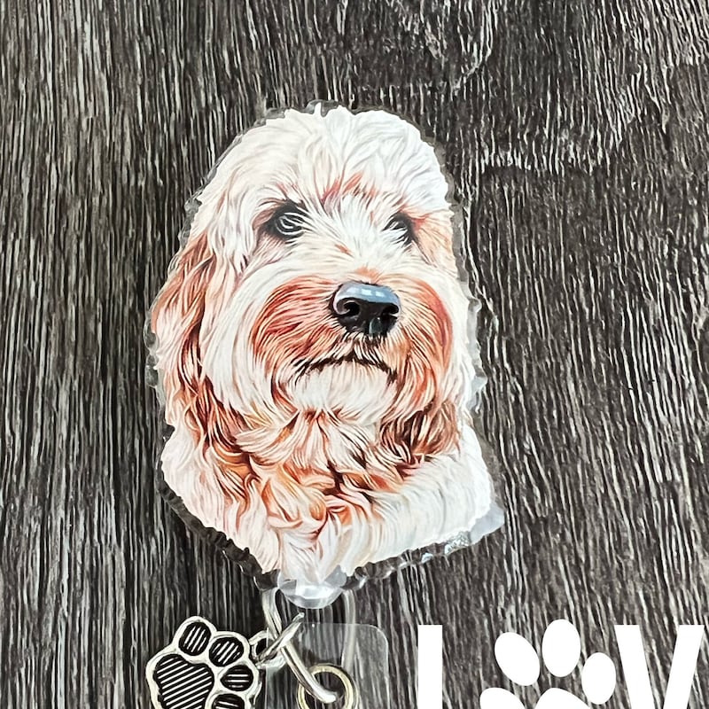 Labradoodle Keychain - Etsy