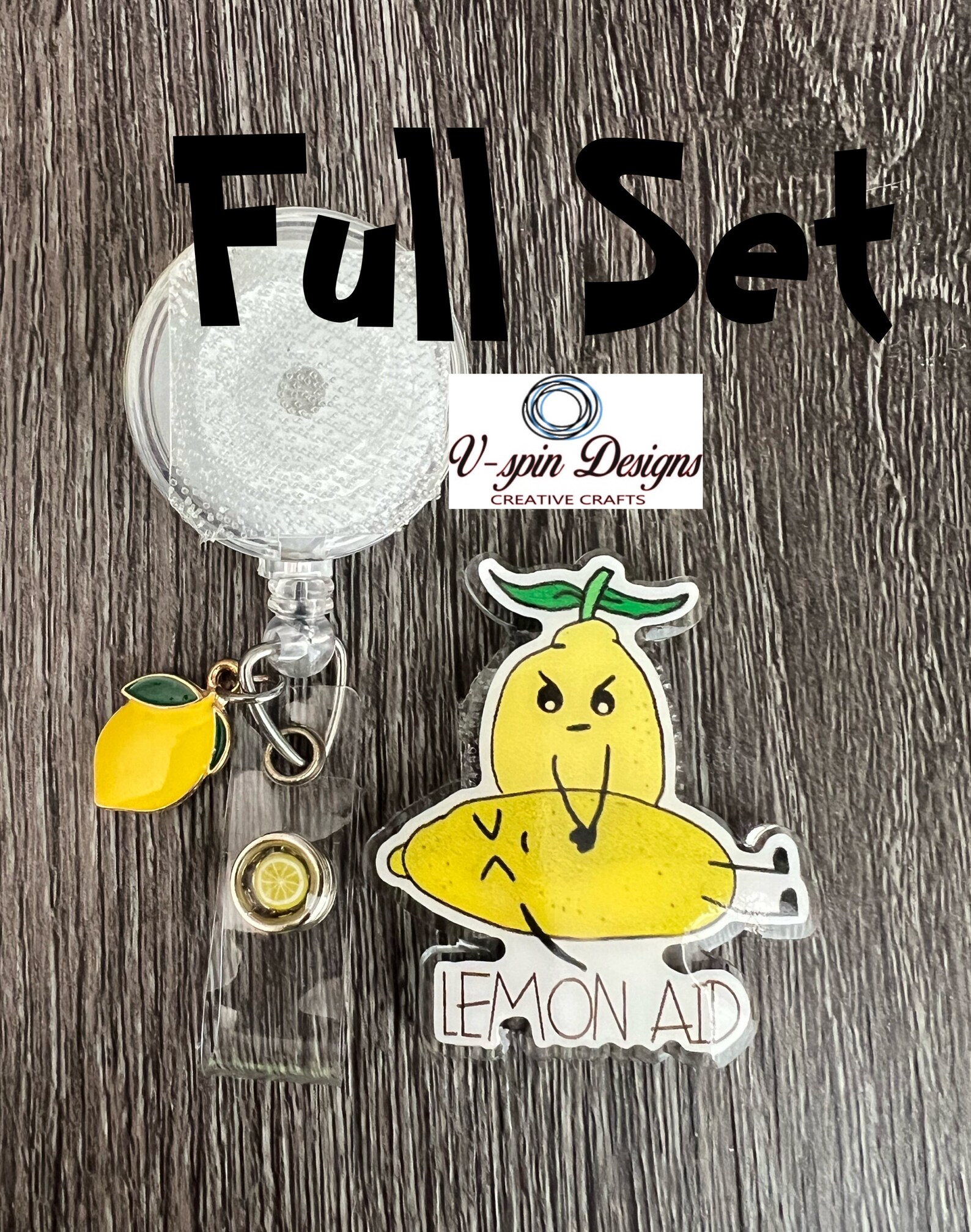 Lemon Aid Badge Reel/id Holder Card Holder/nurse/teachers/funny Badge ...