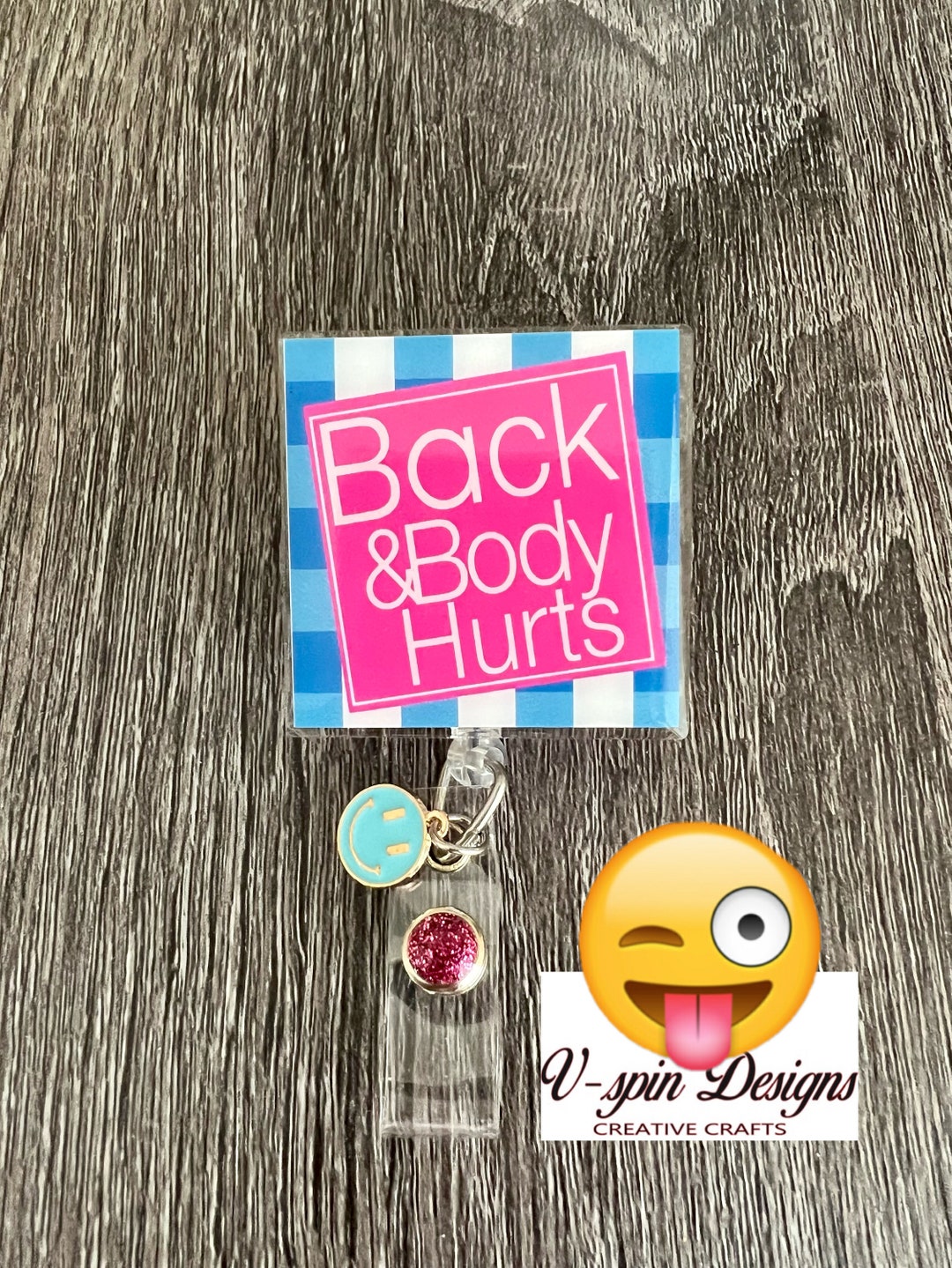 Funny Body Hurts Badge Reel/id Holder Card Holder/nurse/teachers/fun ...