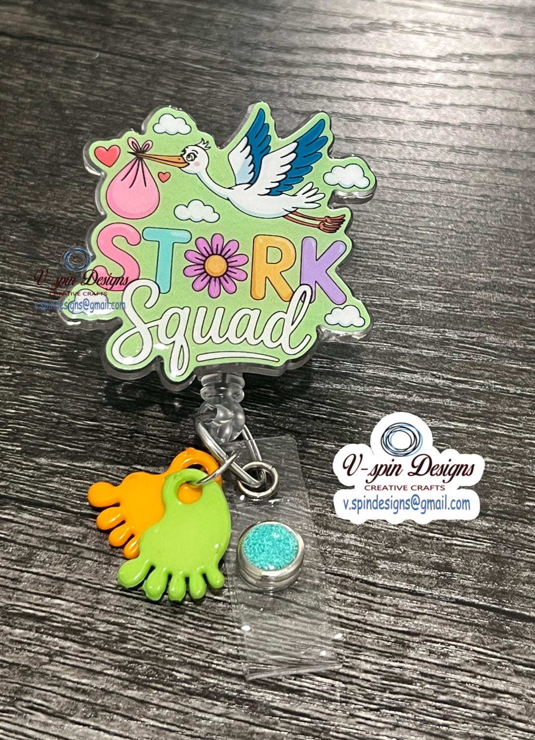 Labor and Delivery “stork Squad” Badge Reel/id Holder/obgyn/nurse/l&d ...