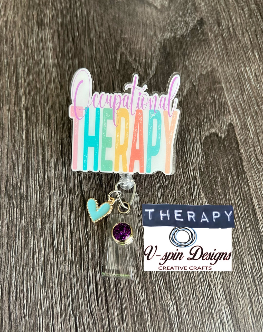 Occupational Therapy Badge Reel/id Holder/nurses/teachers/ot/medical - Etsy