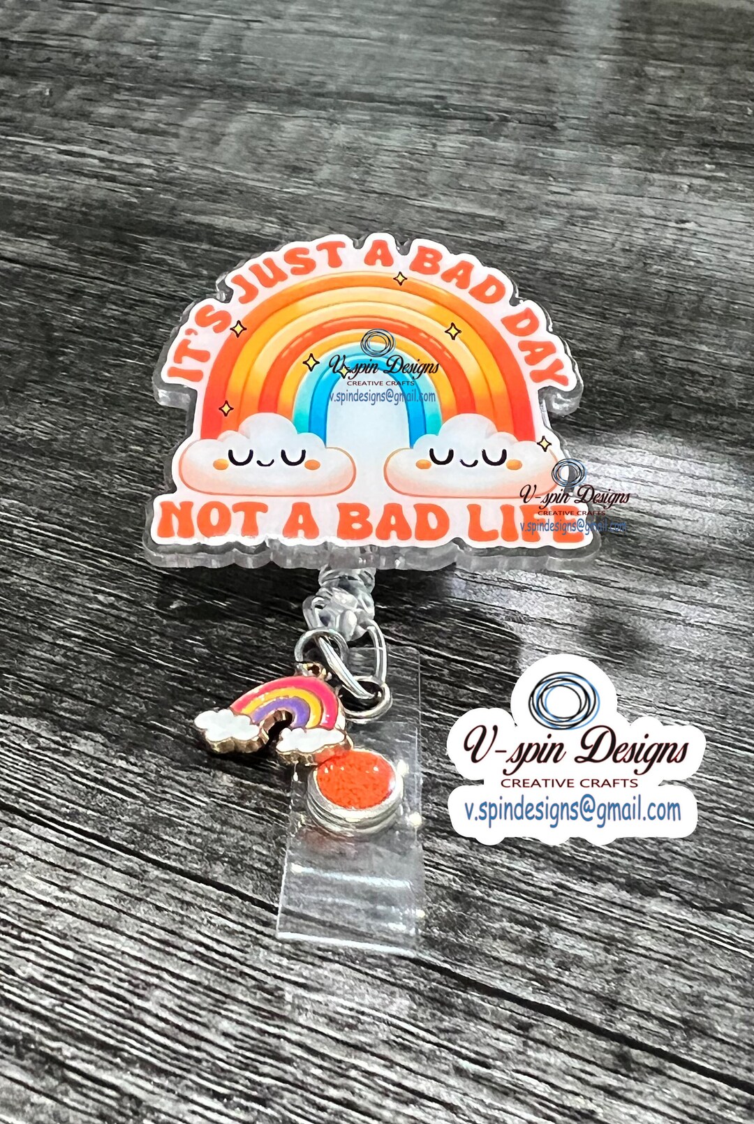 2 Acrylic Just a Bad Day, Badge Reel/id Holder/nurses/teachers/kind ...
