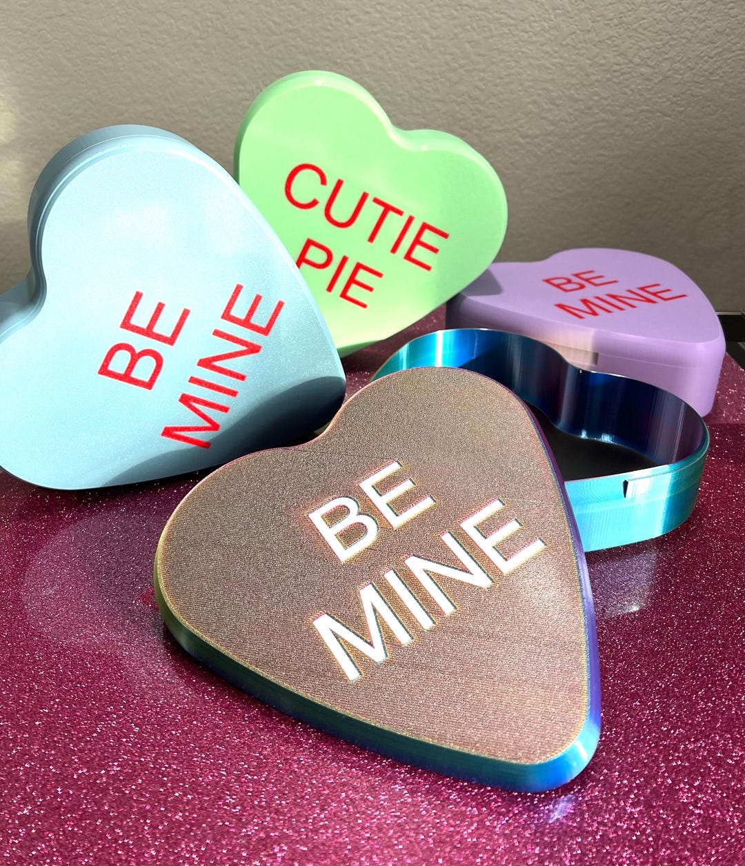 Sweetheart Conversation Heart Gift Boxes 3d Printed/novelty Gift Boxes ...