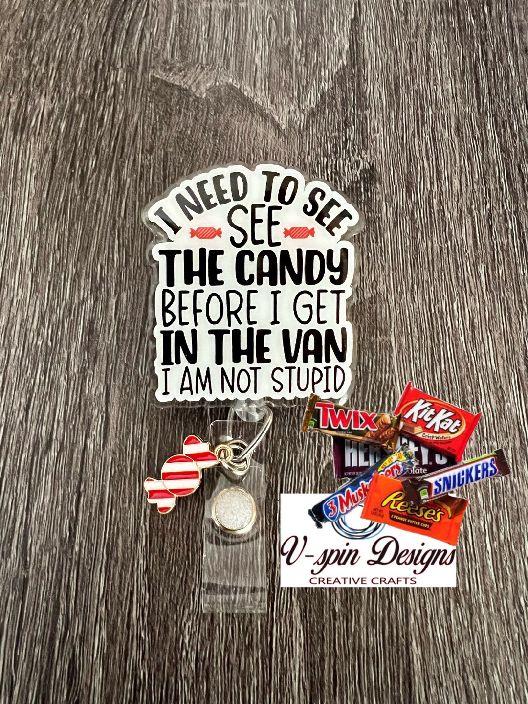 Need to See the Candy Badge Reel/id Holder Card Holder/nurse/teachers ...