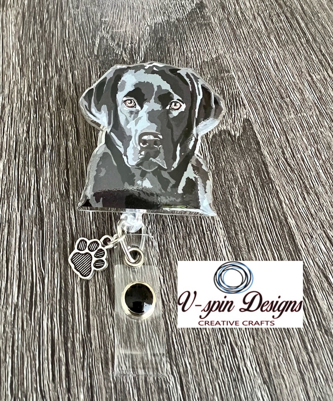 Labrador Dog Badge Reel/id Holder Card Holder/nurse/teachers/dog Badge ...