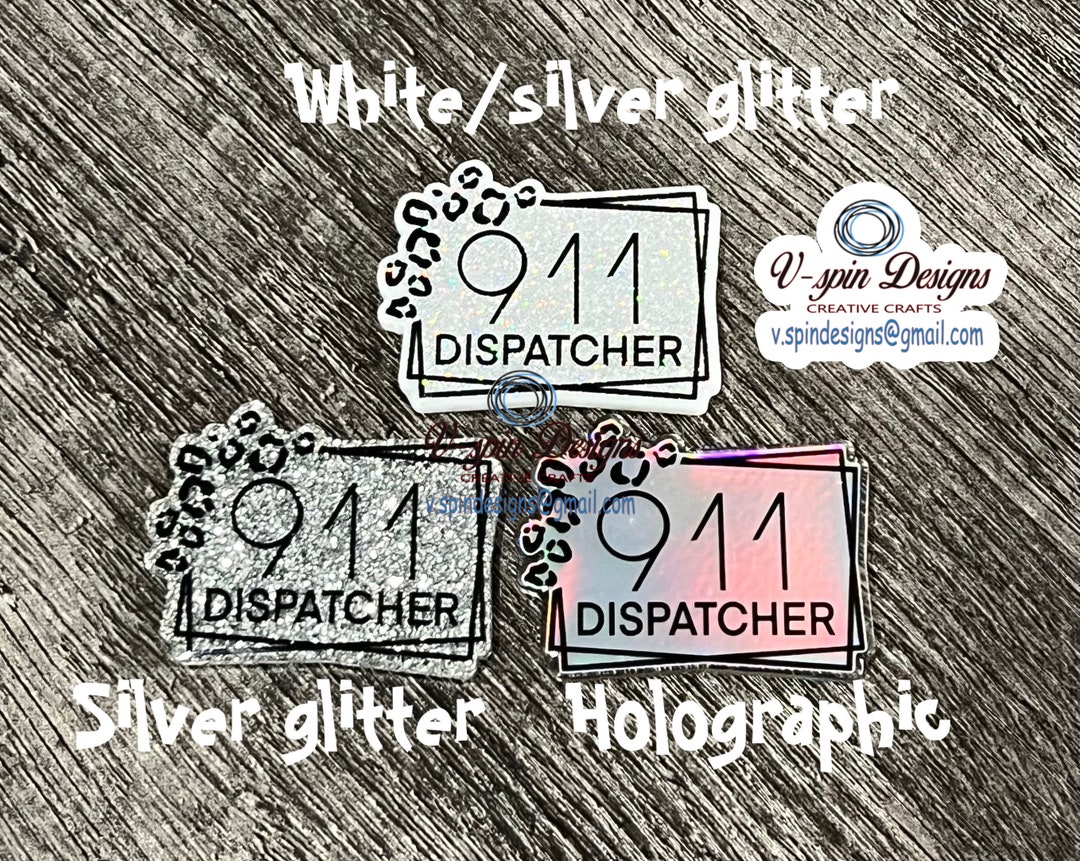 1.9” Acrylic- 911 Dispatcher Badge Reel/id Holder/card Holder/911 ...