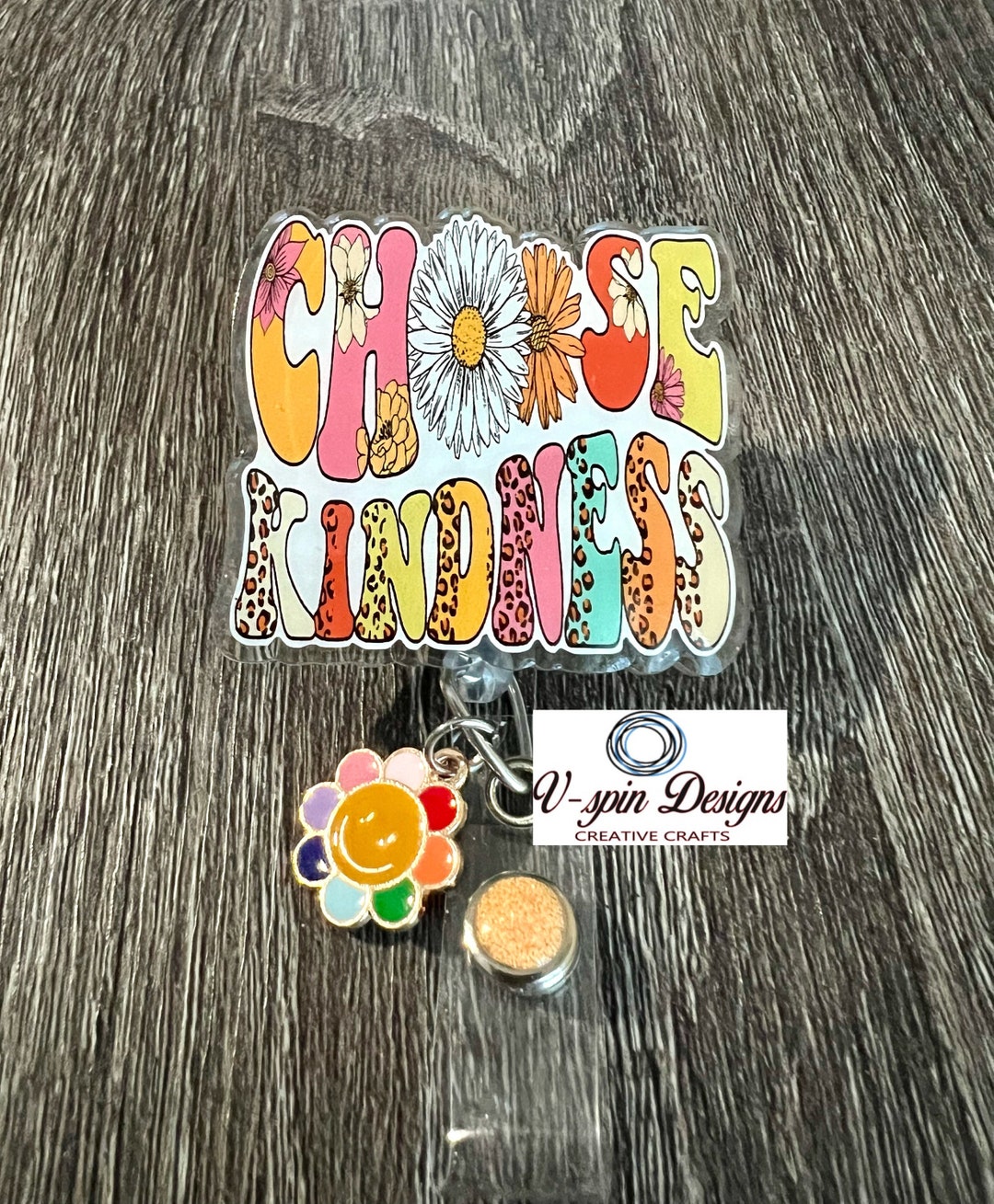 Choose Kindness Badge Reel/id Holder/nurses/teachers/kind Badge Reels ...