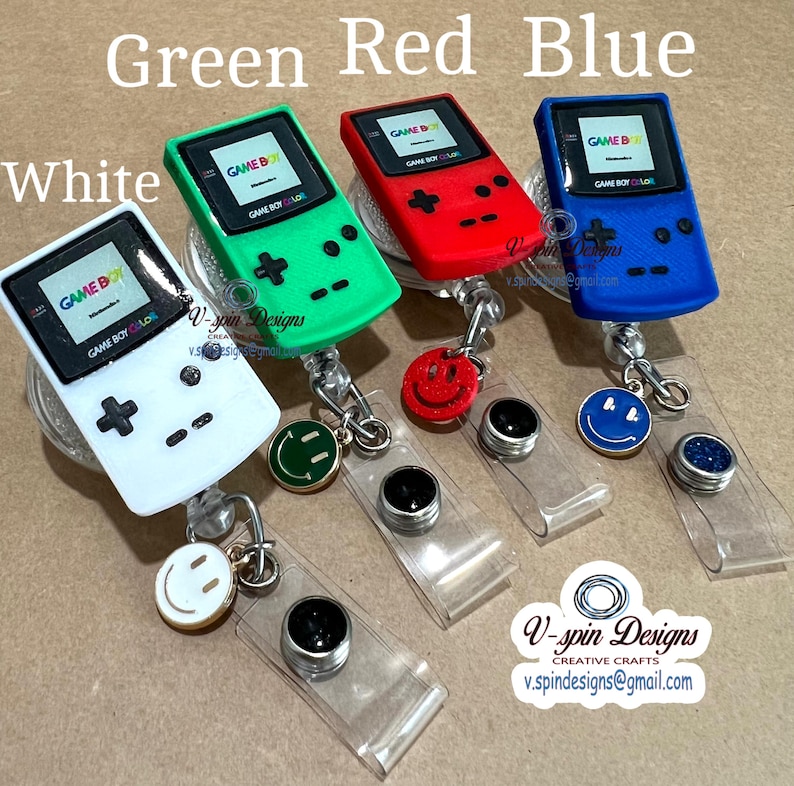 Old School Hand Held Game. 3d Retractable Badge Reel/id Holder/nurse ...