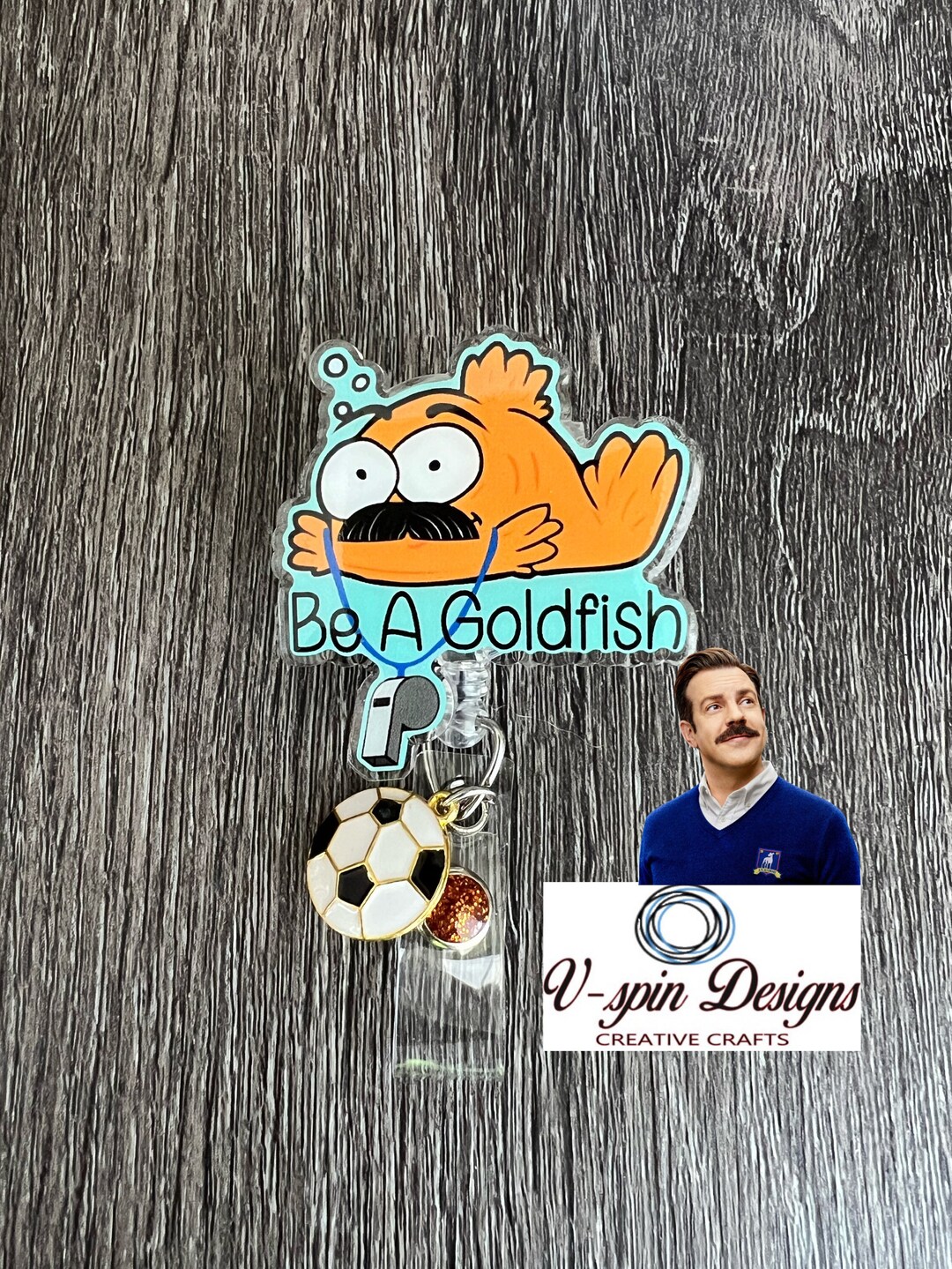 Be a Goldfish Badge Reel/id Holder Card Holder/nurse/teachers/fun/silly ...