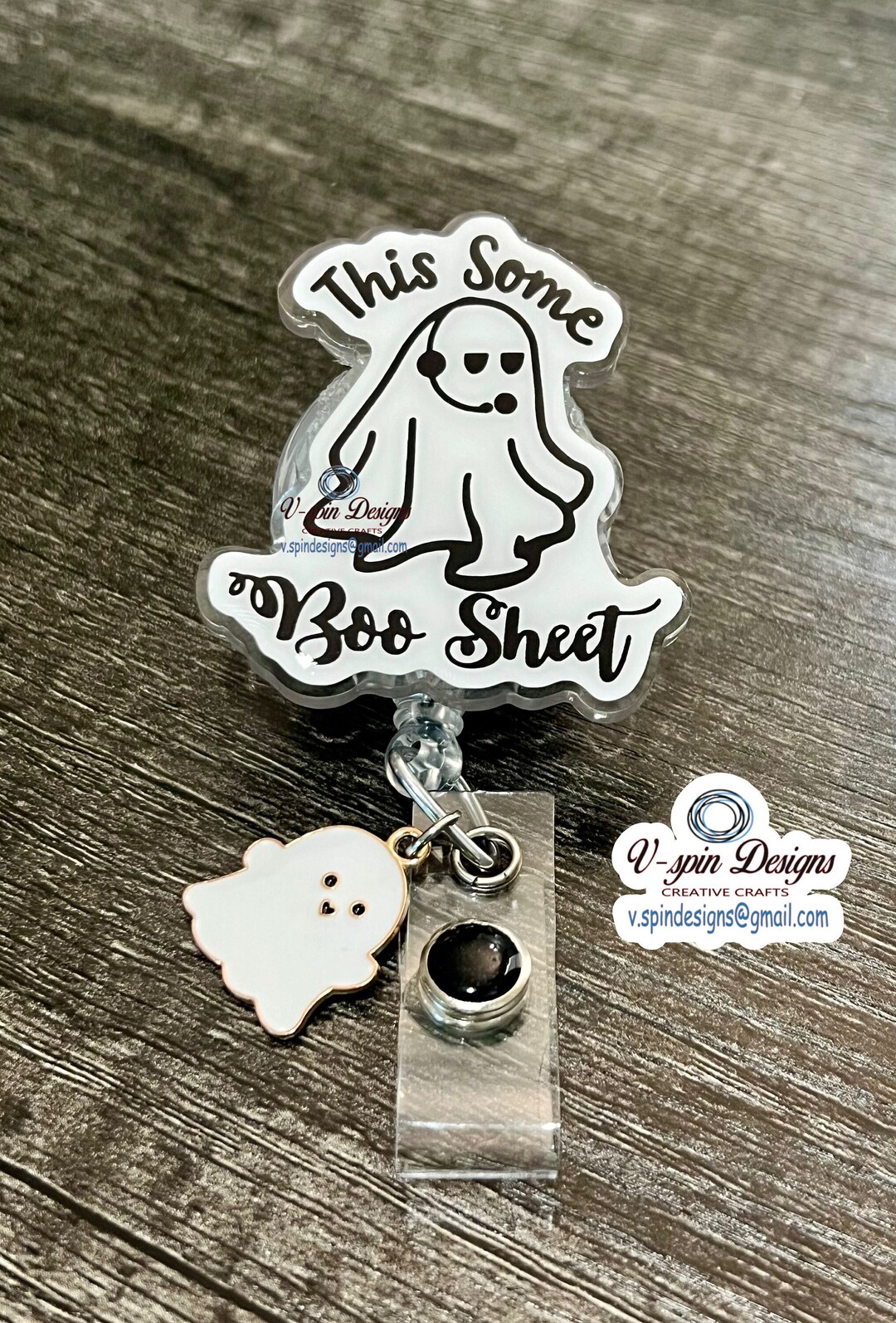 This Some Boo Sheet Badge Reel/id Holder Card Holder/nurse/ghost ...