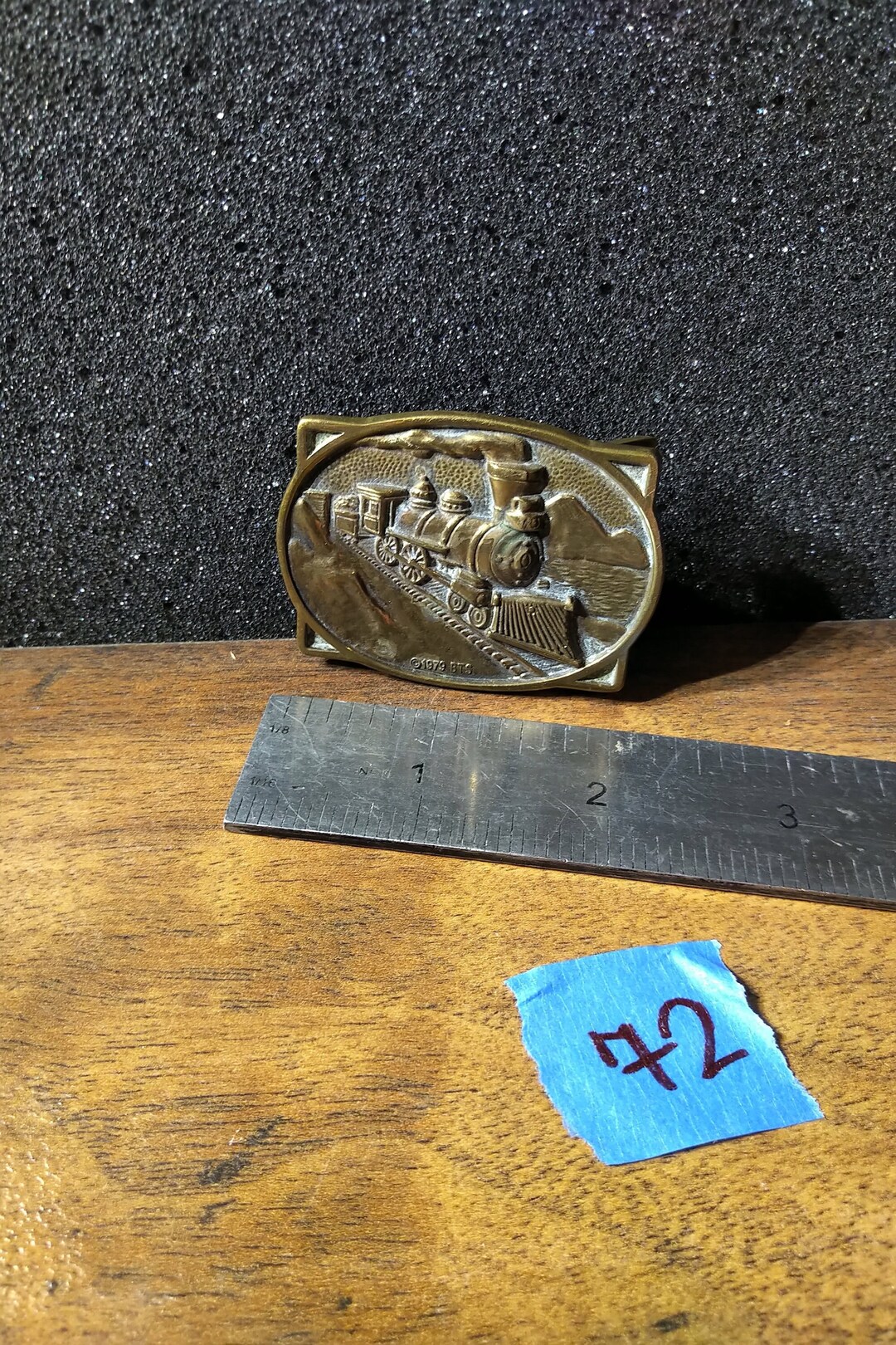 Vintage Train Belt Buckle - Etsy