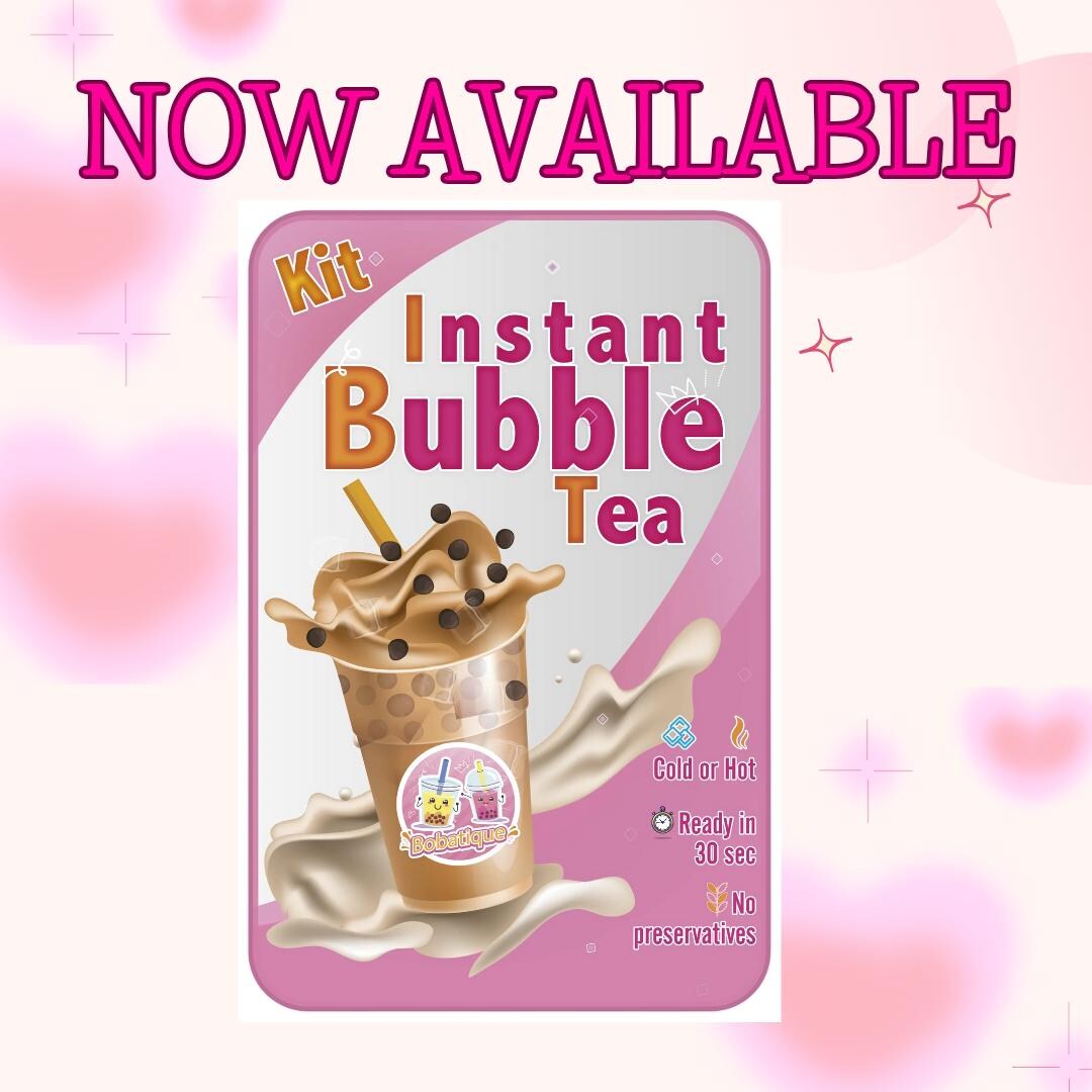 Single Instant Bubble Tea Kit DIY Delicious Boba Tea 9 Flavors NON ...