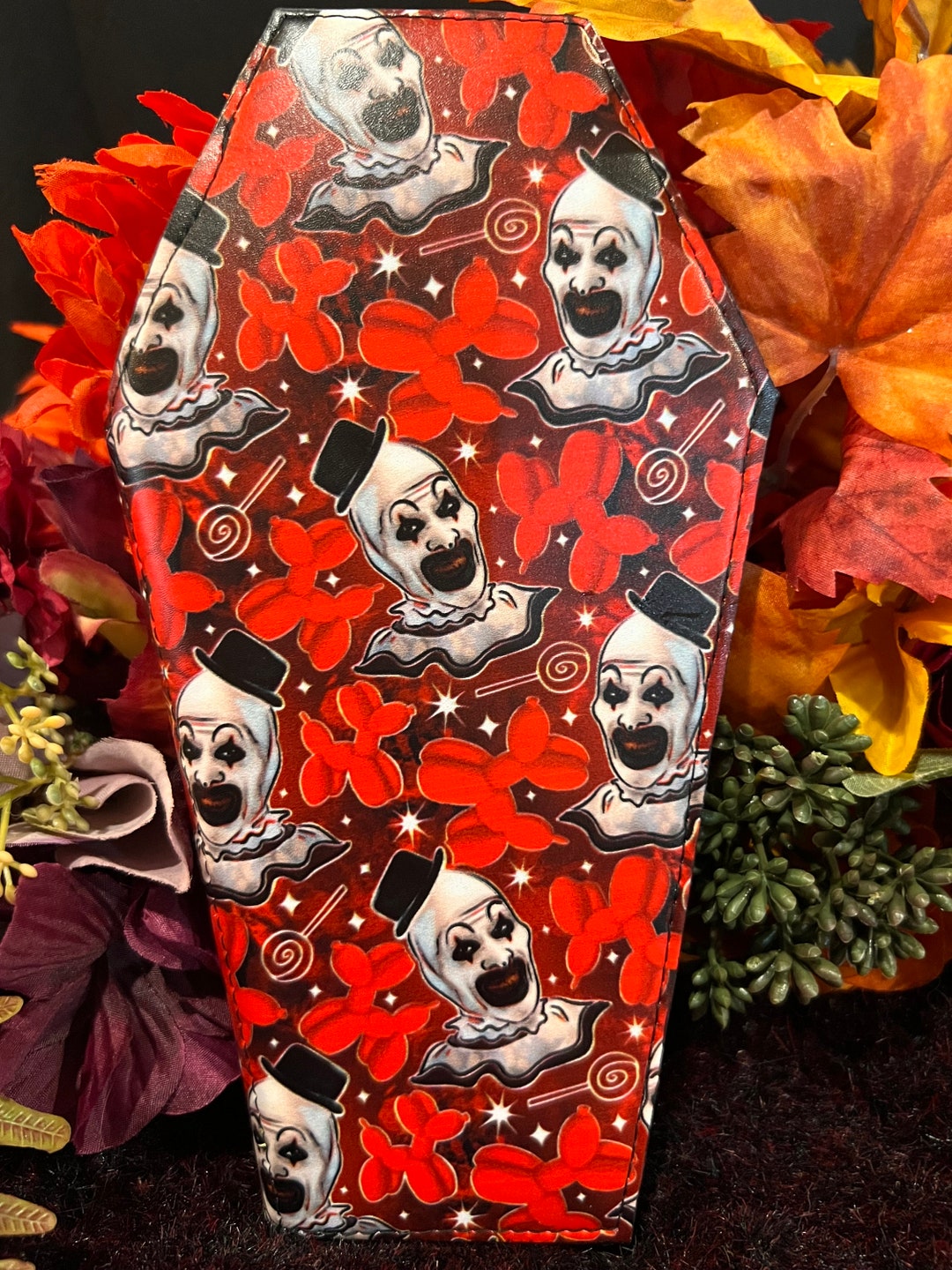 Terrifier Art the Clown Coffin Shaped Wallet-large and Small - Etsy