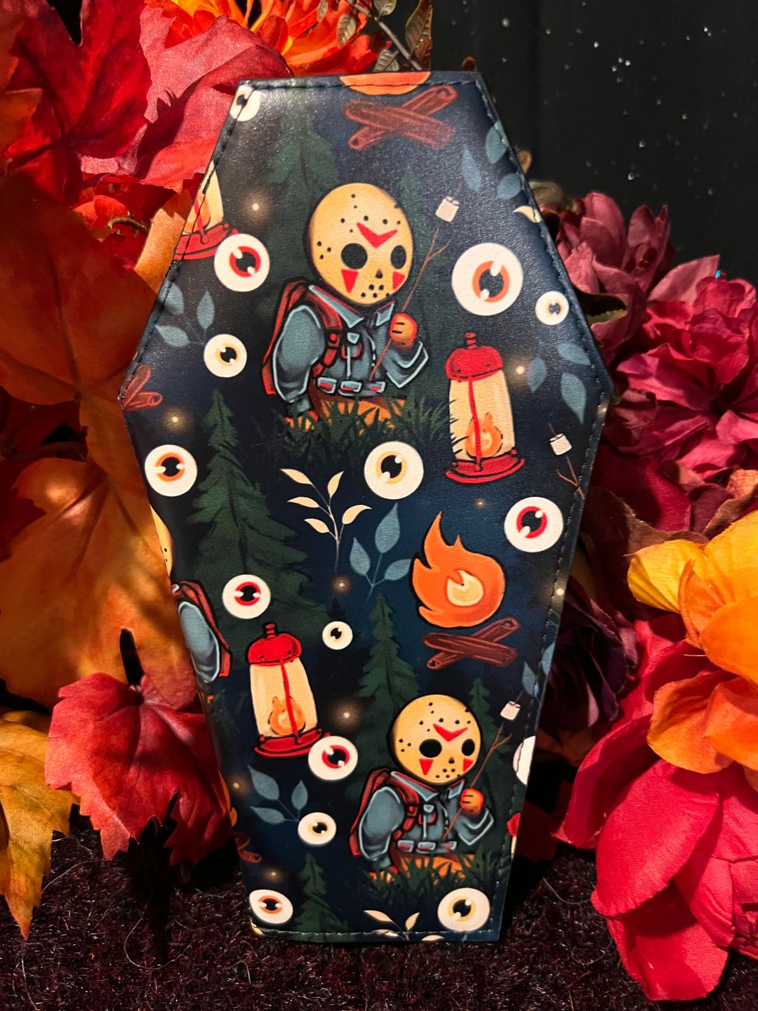 Camping Jason Coffin Shaped Wallet-large and Small - Etsy