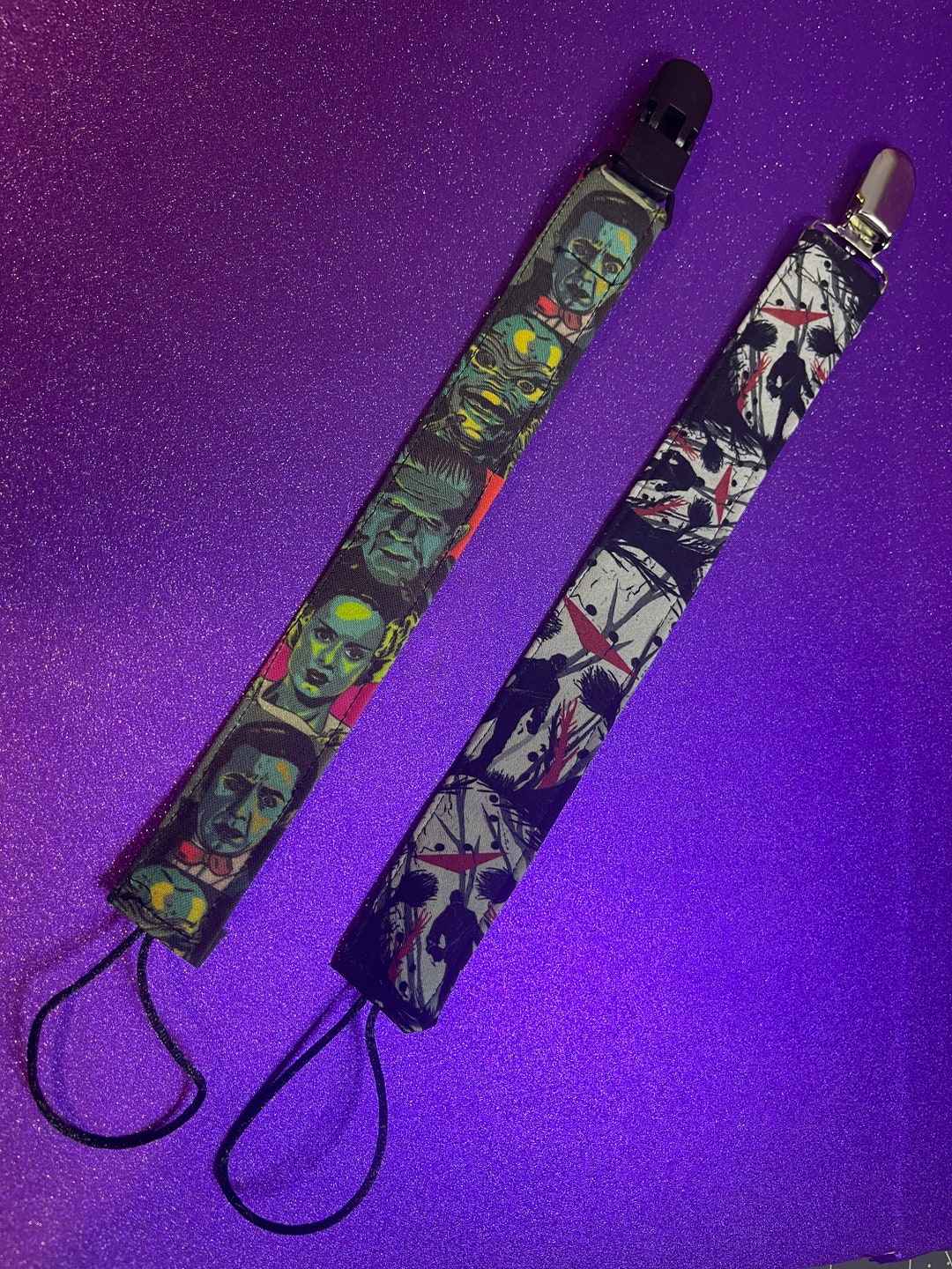 Horror Pacifier Clip Lanyard - Etsy