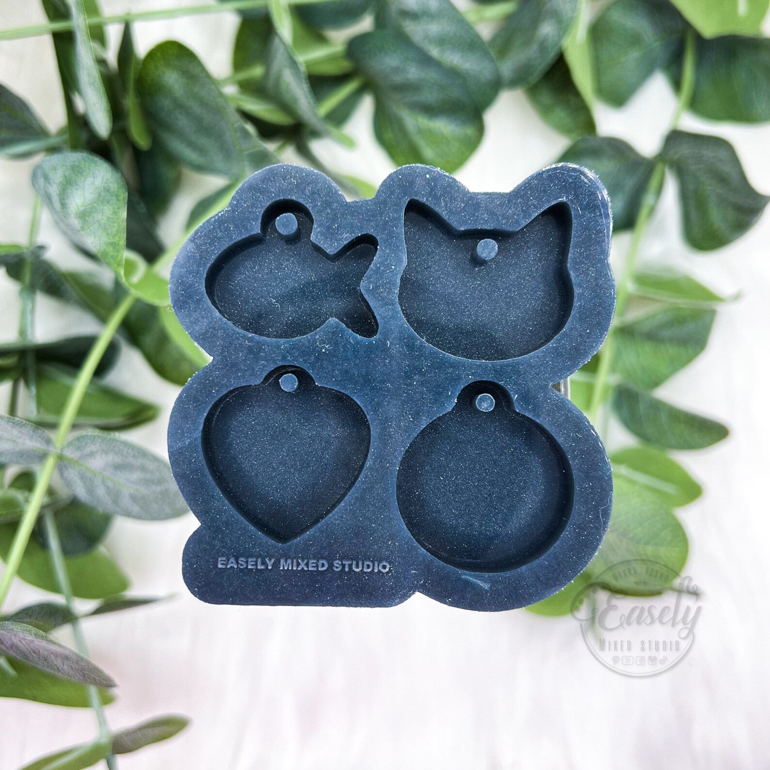 Cat ID Tag Palette Silicone Mold, Cat Tag Mold, Pet Name Tag, Resin ...