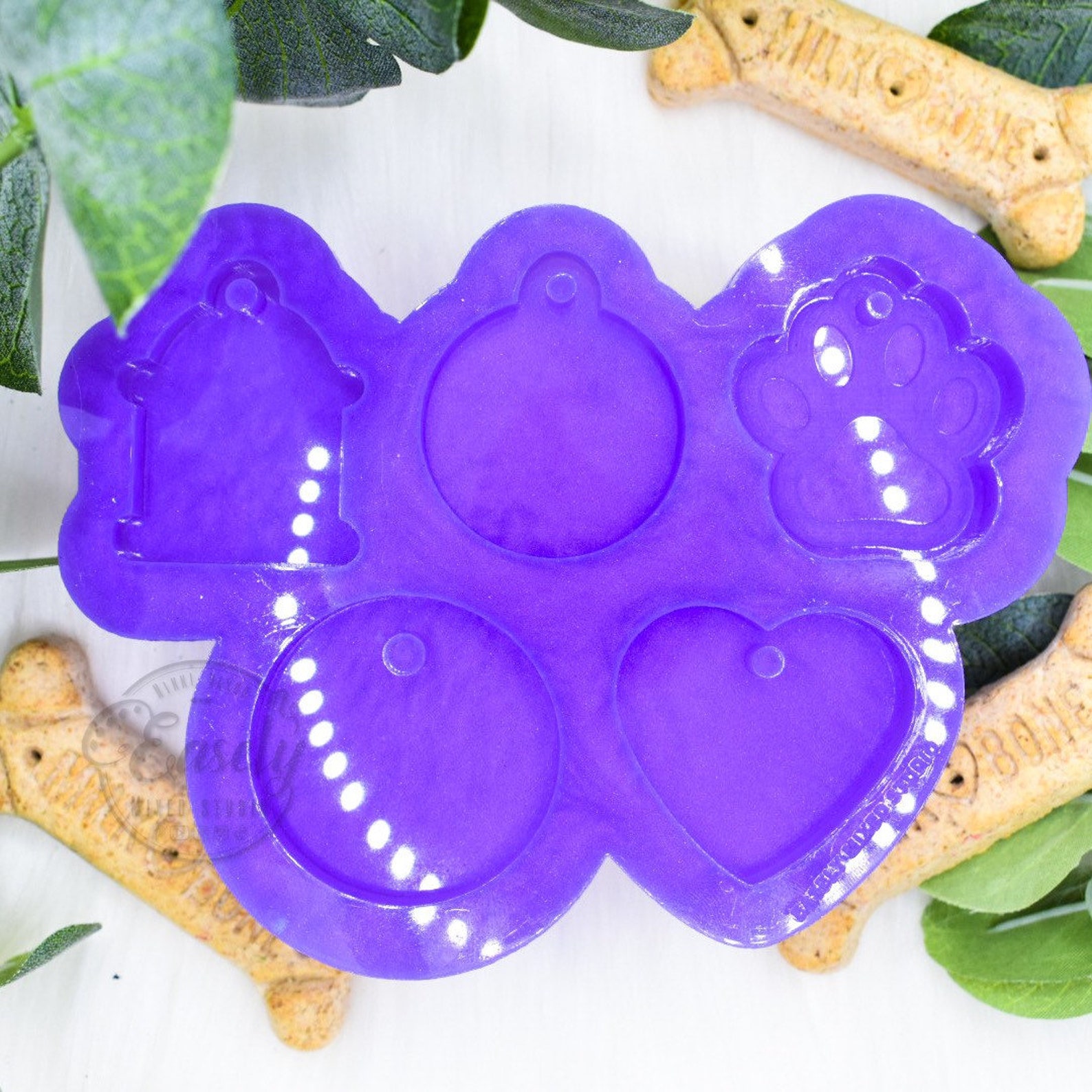 Dog ID Tag Palette Silicone Mold, Dog Tag Mold, Resin Mold, Handmade ...